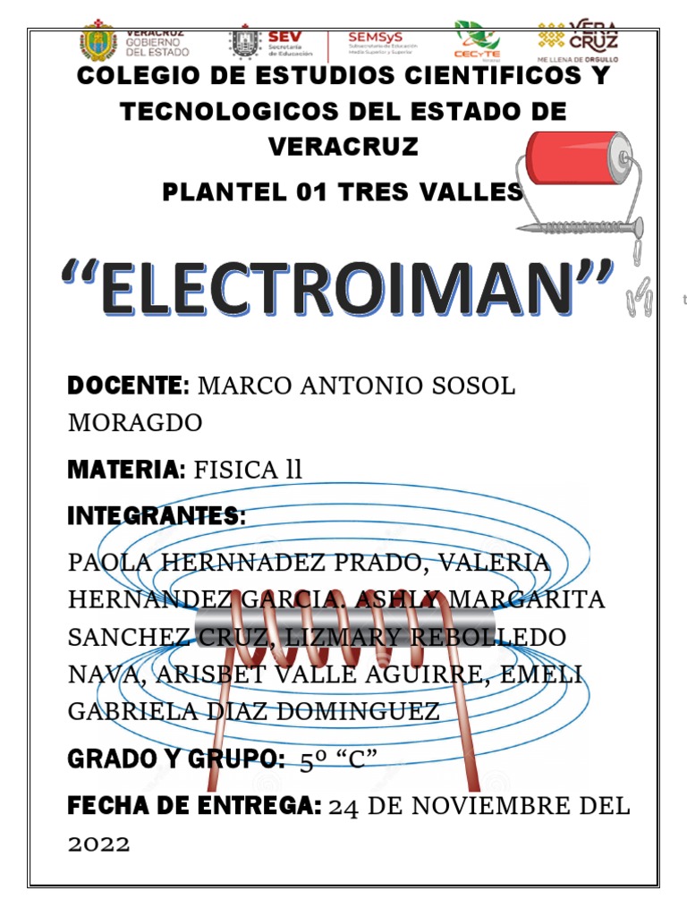 Reporte de Electroiman | PDF | Imán | Corriente eléctrica