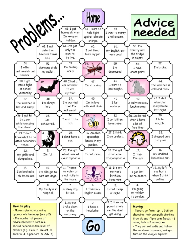 Board Game Advice Needed Fun Activities Games 762 | PDF