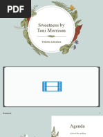Understanding Toni Morrison's "Sweetness" | PDF