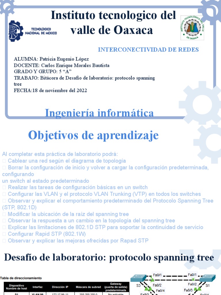 Bitacora Ejercicio - 5.5.2 | PDF | Transmisión de datos | Red de ...