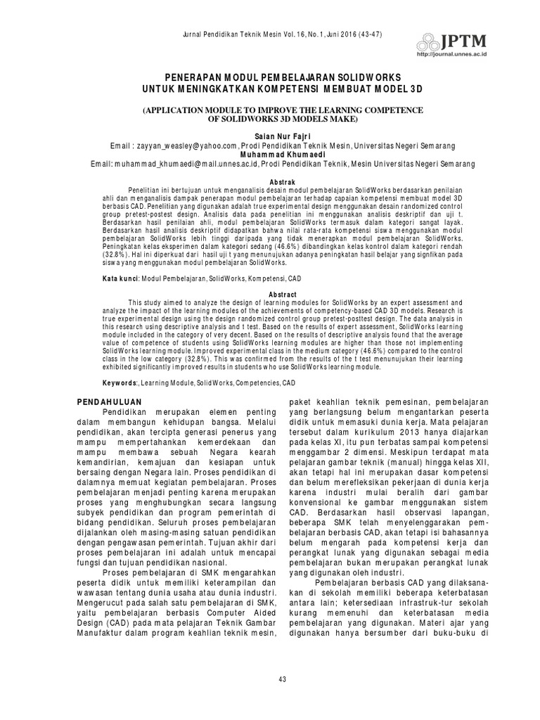 Modul SolidWorks untuk SMK | PDF | Karier & Perkembangan | Seni