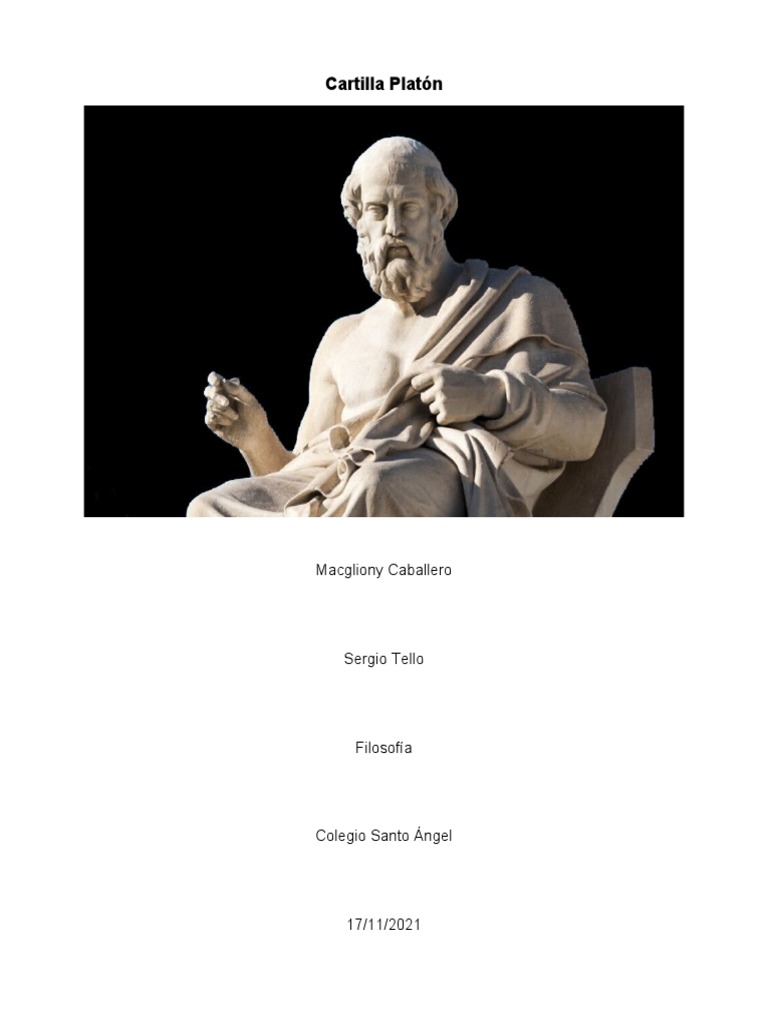 Cartilla Platon M | PDF | Platón | Teorías filosóficas