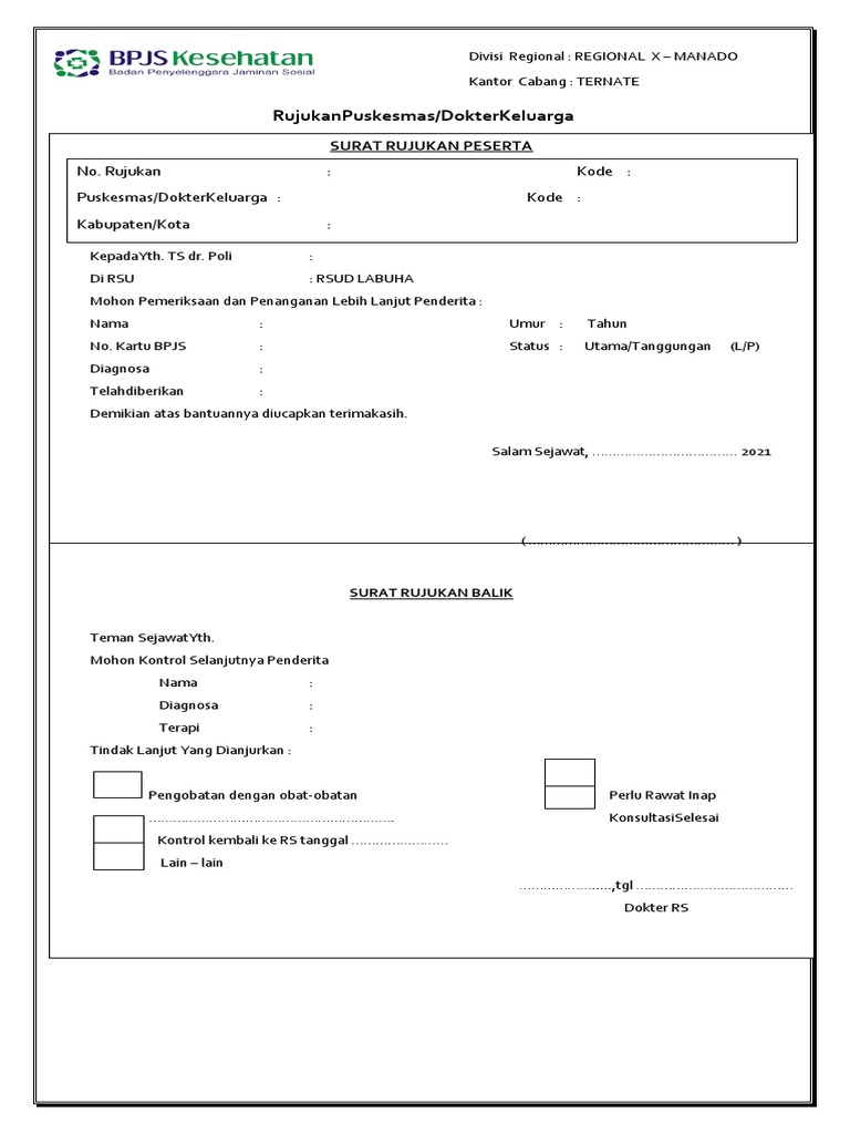 Surat Rujukan Bpjs Pdf