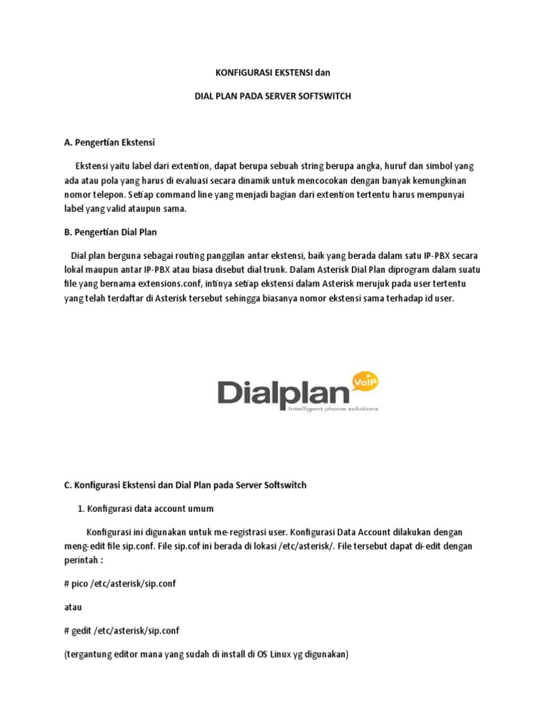 Rangkuman Materi Konfigurasi Ekstensi Dan Dial-Plan (NAFI' XII TKJ C) | PDF | Komputer
