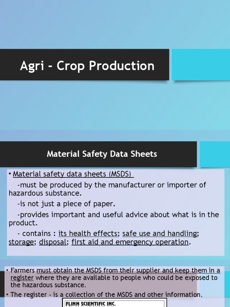 Agri Crop Production | PDF