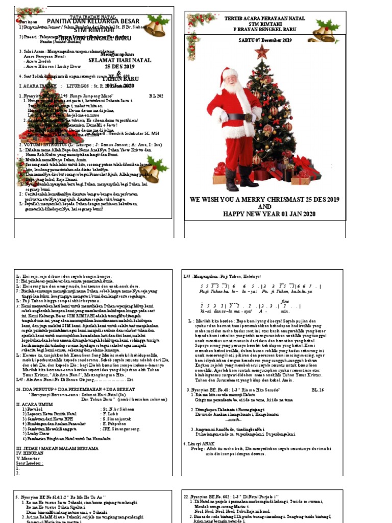 Natal STM RIMTAHI 2019: Sahabat Bagi Semua | PDF | Seni & Disiplin Bahasa | Agama & Spiritualitas