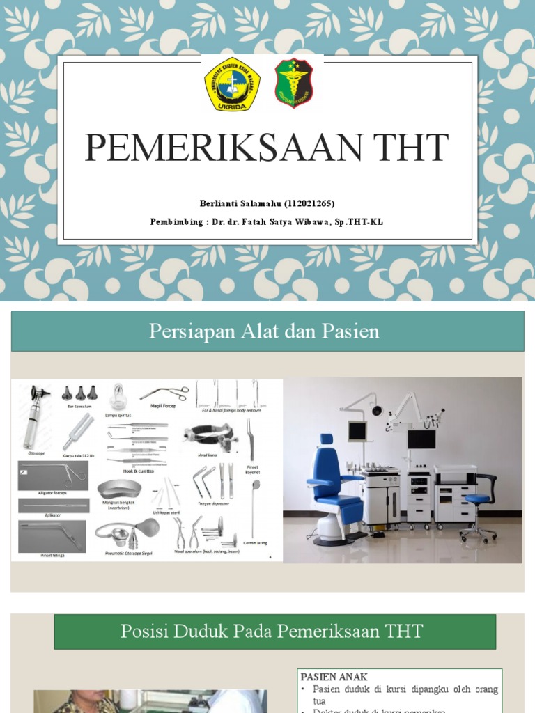Pemeriksaan THT | PDF