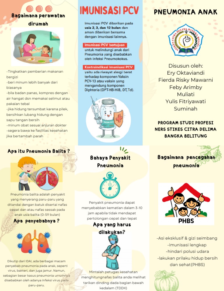 Leaflet Pneumonia Anak | PDF