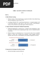 Machine Learning Techniques: Important Questions Unit-1 | PDF | Support Vector Machine | Machine ...