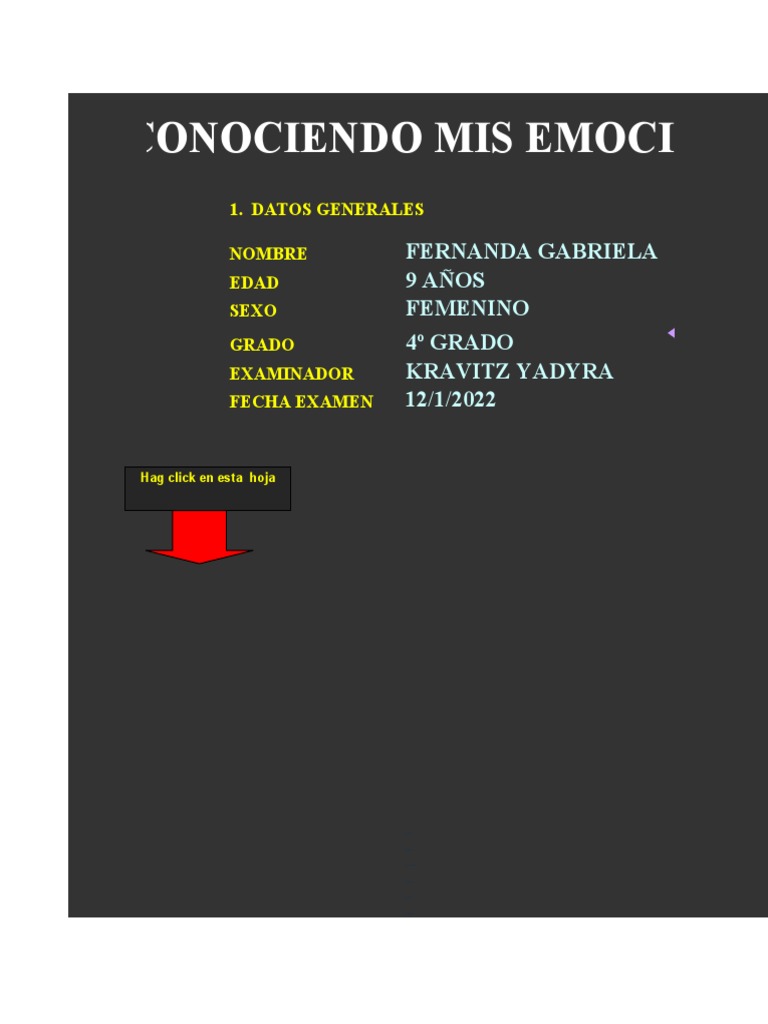 Conociendo Mis Emociones Pdf Ligero Percepción Visual