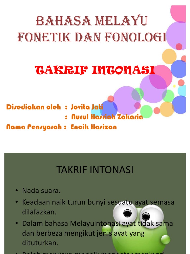 Intonasi | PDF | Seni & Disiplin Bahasa