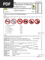 English Grade 11 Second Term Test 2024 Paper 1 Nivithigala | PDF