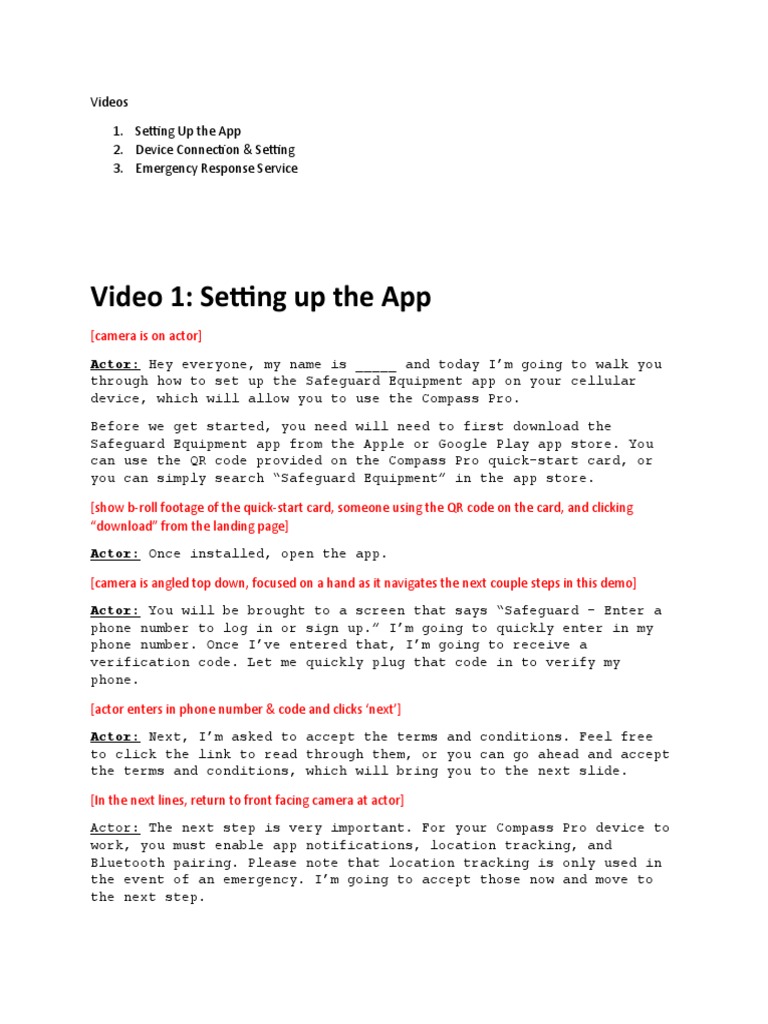 Demo Script - 1st Draft | PDF | Camera | Mobile App