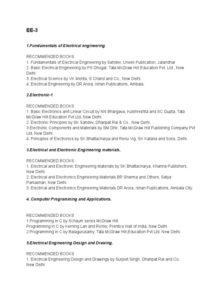 1.fundamentals of Electrical Engineering | PDF | Computer Engineering | Electromagnetism