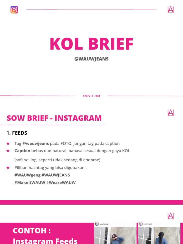 KOL IG Brief | PDF | Karier & Perkembangan | Bisnis
