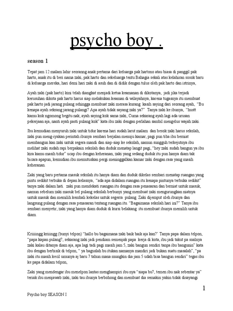 Psycho Boy | PDF