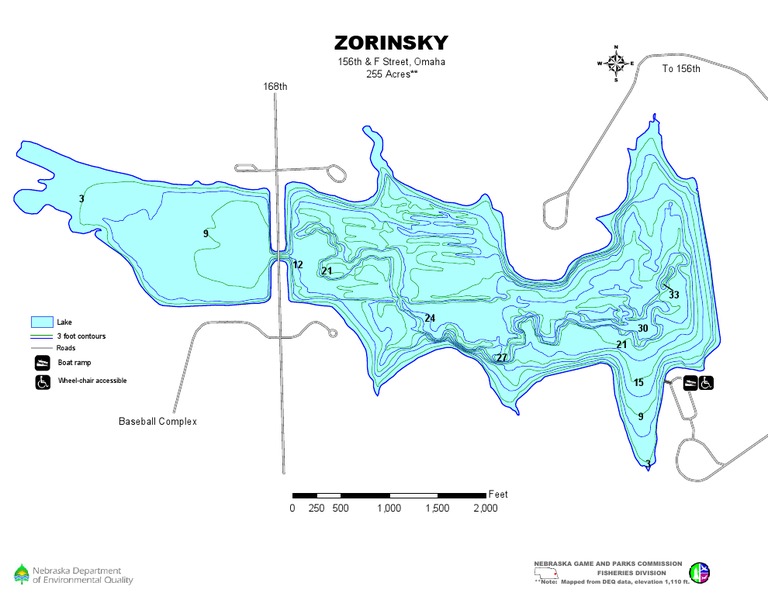 Zorinsky Lake Park Map Overview | PDF | Travel