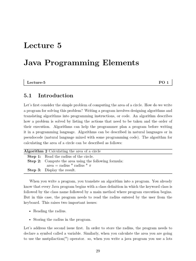 Lecture 5 Pdf Class Computer Programming Method Computer Programming