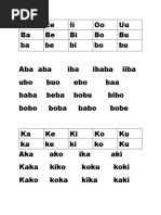 Abakada Flash Cards 1 | PDF