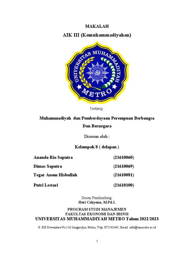 MAKALAH Aik 3 Kel 8 | PDF