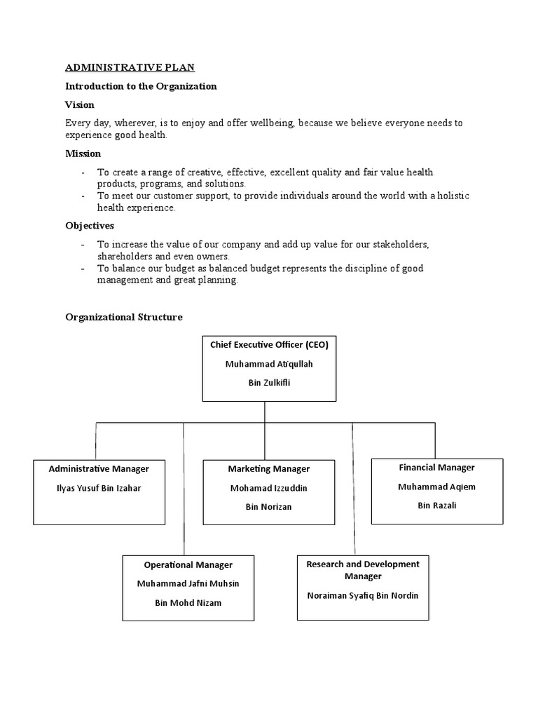 Administrative Plan | PDF | Marketing | Pension