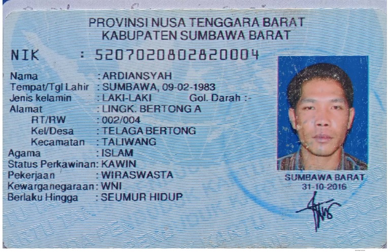 Ardiansyah KTP | PDF