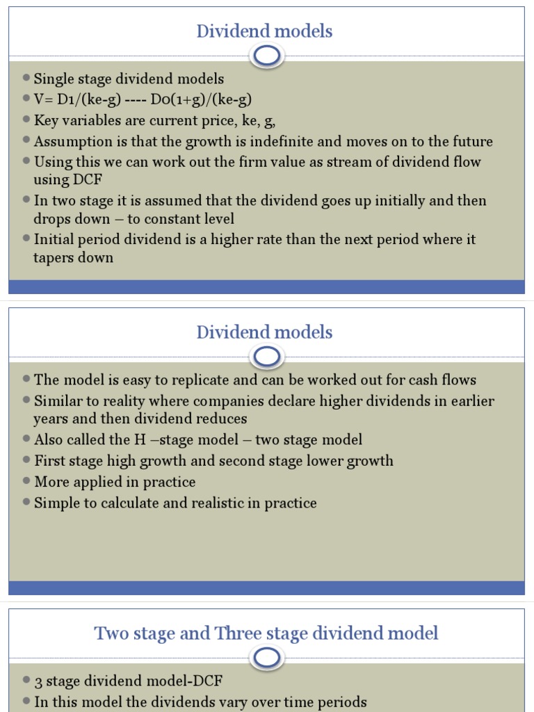 Dividend Models Explained: Calculating Stock Value Using 3-Stage DCF ...
