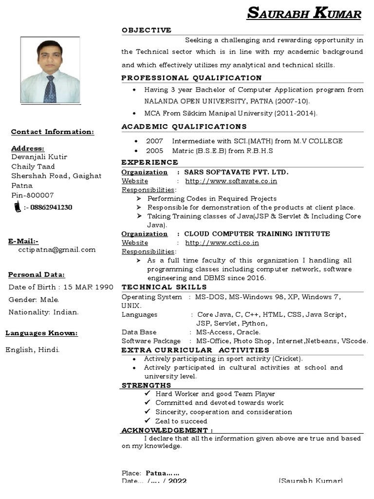 Resume 1 | PDF | Java (Programming Language) | Computing Platforms