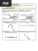 25 Different Types of Retractors | PDF | Surgery | Surgical Specialties