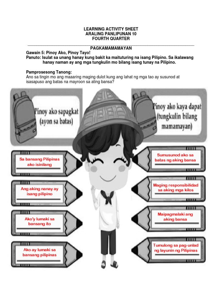 Grade 10 Ap - Q4M1-W5 | PDF