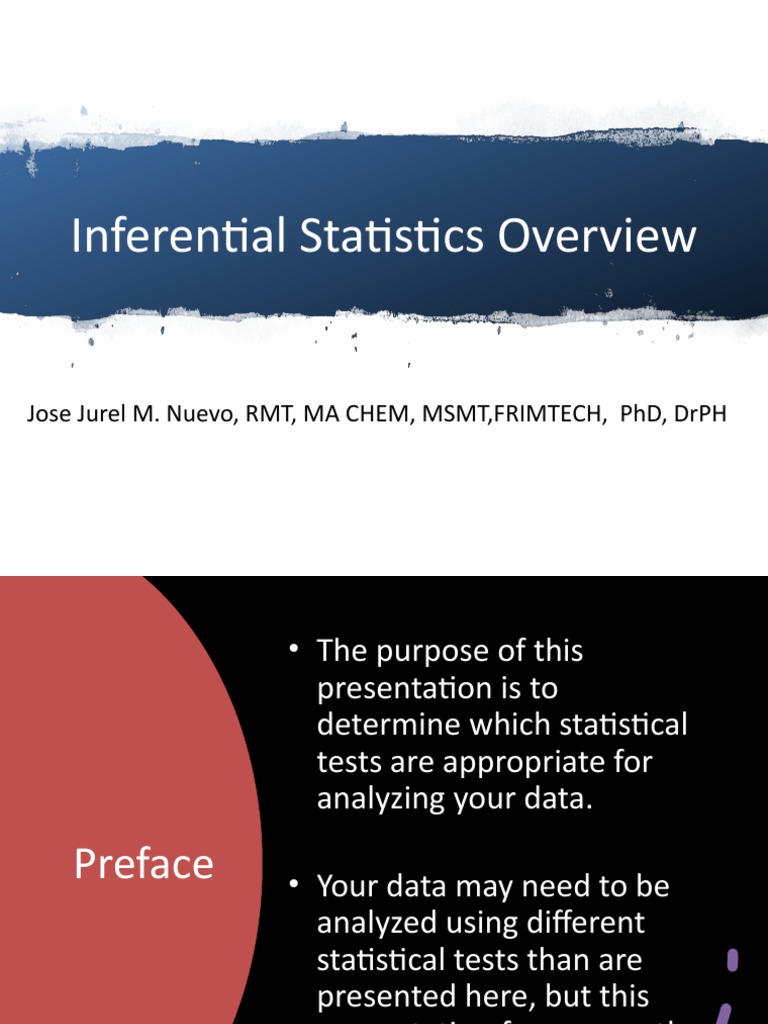 Inferential Statistics PART 1 Presentation | PDF | Statistics ... Inferential Statistics PART 1 Presentation | PDF | Statistics ...