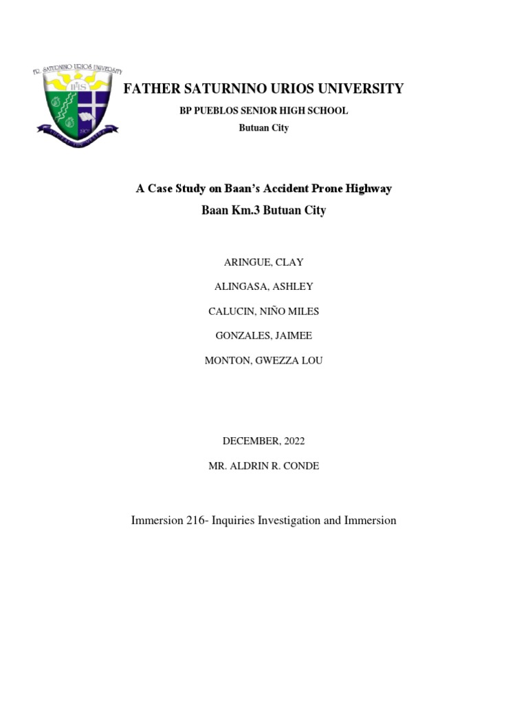 Immersion G3 Draft Paper | PDF | Traffic Collision | Traffic