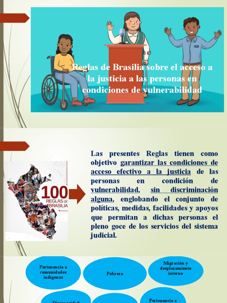 100 Reglas de Brasilia Roger | PDF | Ley procesal | Justicia