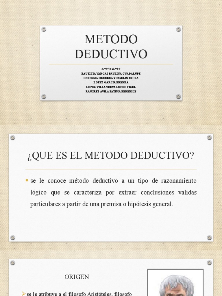 El método deductivo: definición, características, clasificación y ...