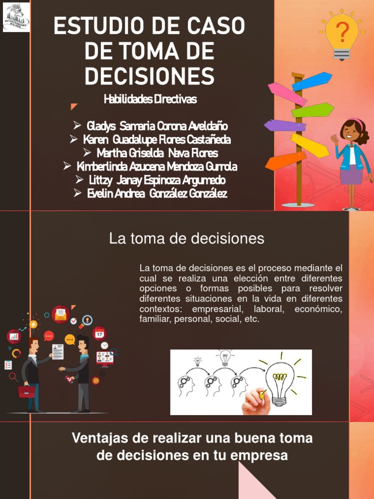 Estudio de Caso de Toma de Decisiones | PDF | Toma de decisiones | Economias