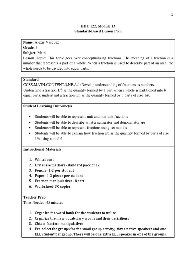 Lesson Plan | PDF | Behavior Modification | Cognitive Science