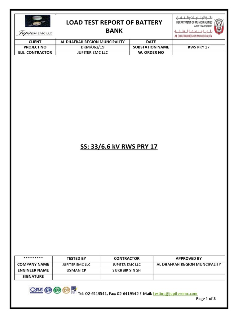 Battery Load Test SS-11 | PDF | Electrical Components | Electronics Battery Load Test SS-11 | PDF | Electrical Components | Electronics