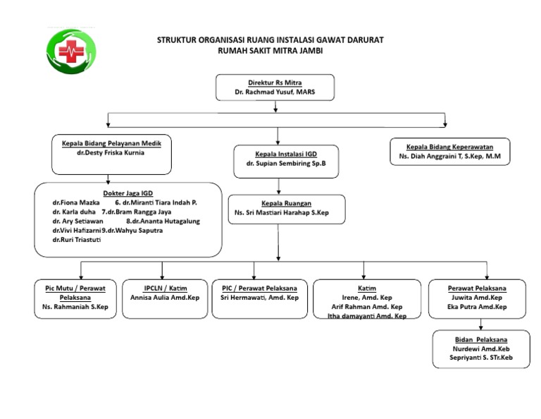 STRUKTUR ORGANISASI RUANGAN IGD New | PDF
