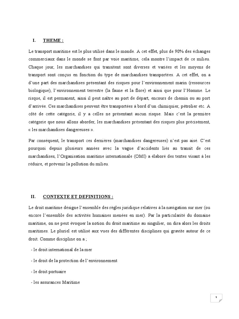 PROJET DE MEMOIRE Sephora | PDF | Transport | Environnement naturel