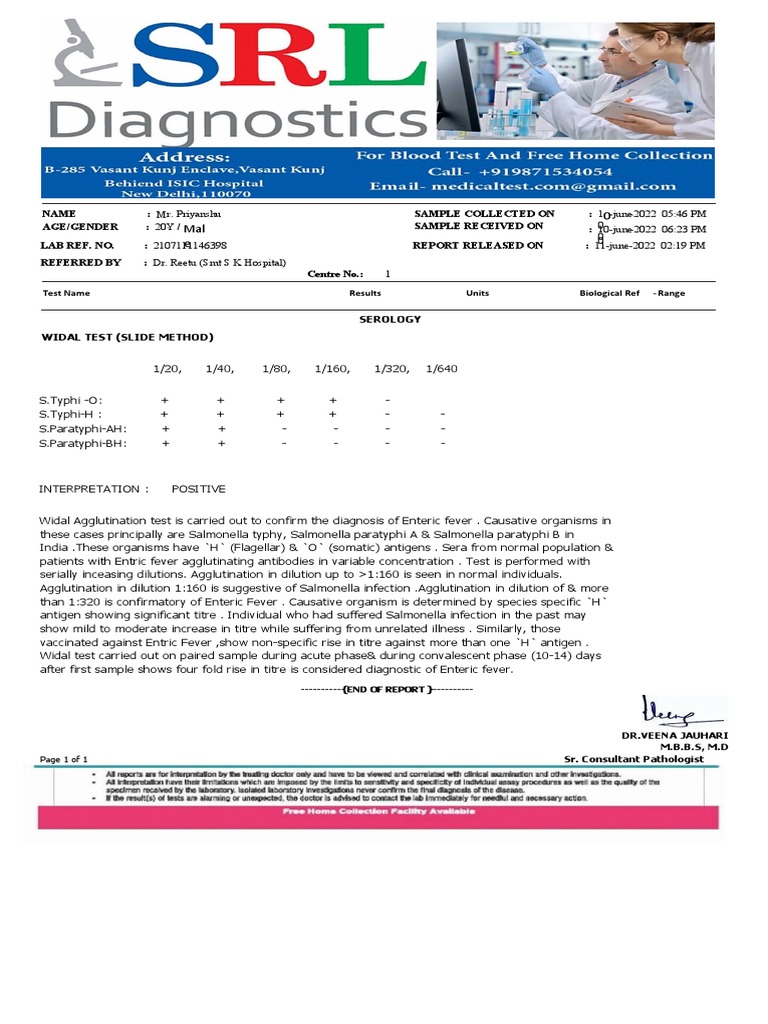 priyanshuu,20 | PDF | Salmonella | Serology