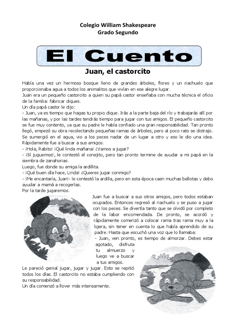 Cuento El Castor | PDF | Castor
