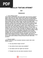 Karangan Kebaikan Penggunaan Internet | PDF