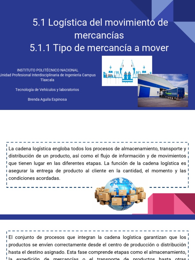 5.1 Logística Del Movimiento de Mercancías - 5.1.1 Tipo de Mercancía A Mover | PDF | Logística ...