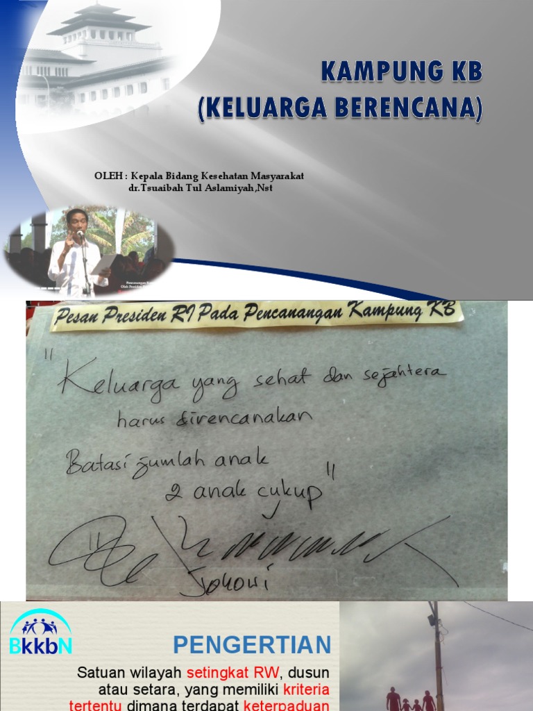 Materi Kampung KB | PDF