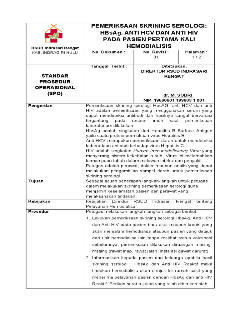 Skrining HD Pertama | PDF