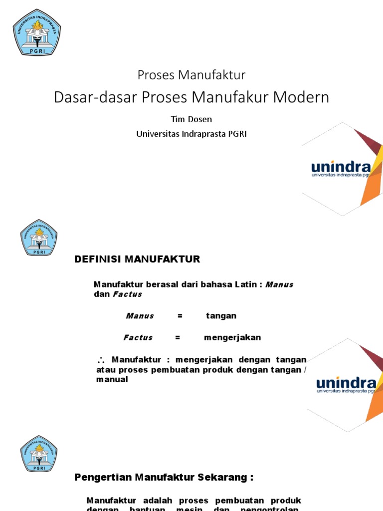 Proses Manufaktur 1 Rev | PDF | Seni