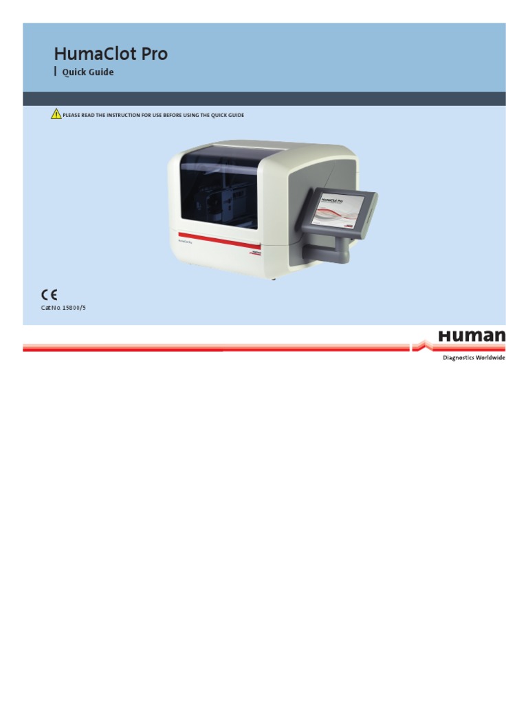 Humaclot Pro | PDF | Computing