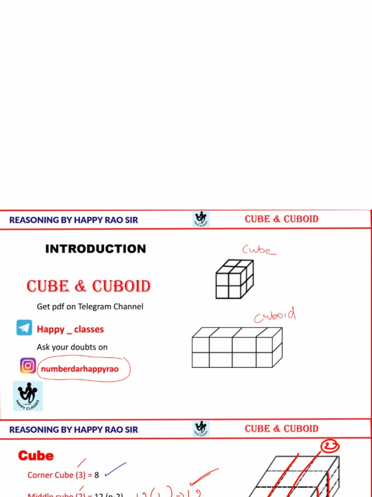 Cube and Cuboid | PDF