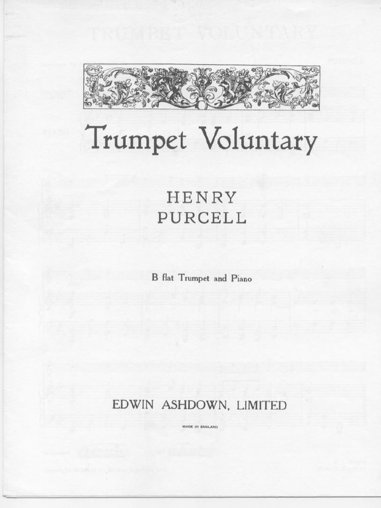Purcell - Trumpet Voluntary | PDF