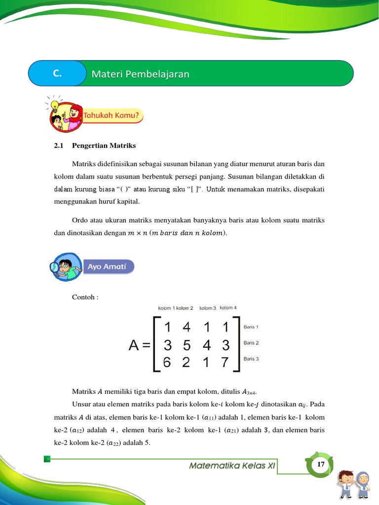 Matriks (Isi) FIX OKE | PDF